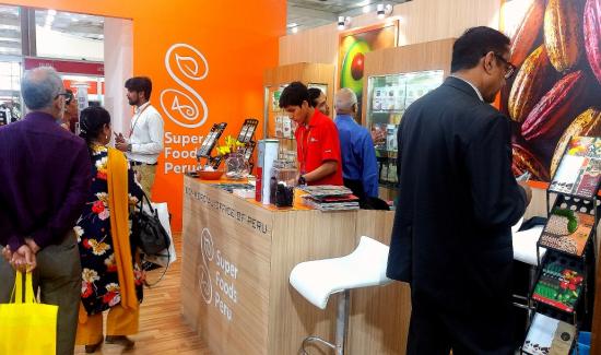 Stand peruano es reconocido en feria de alimentos de la India